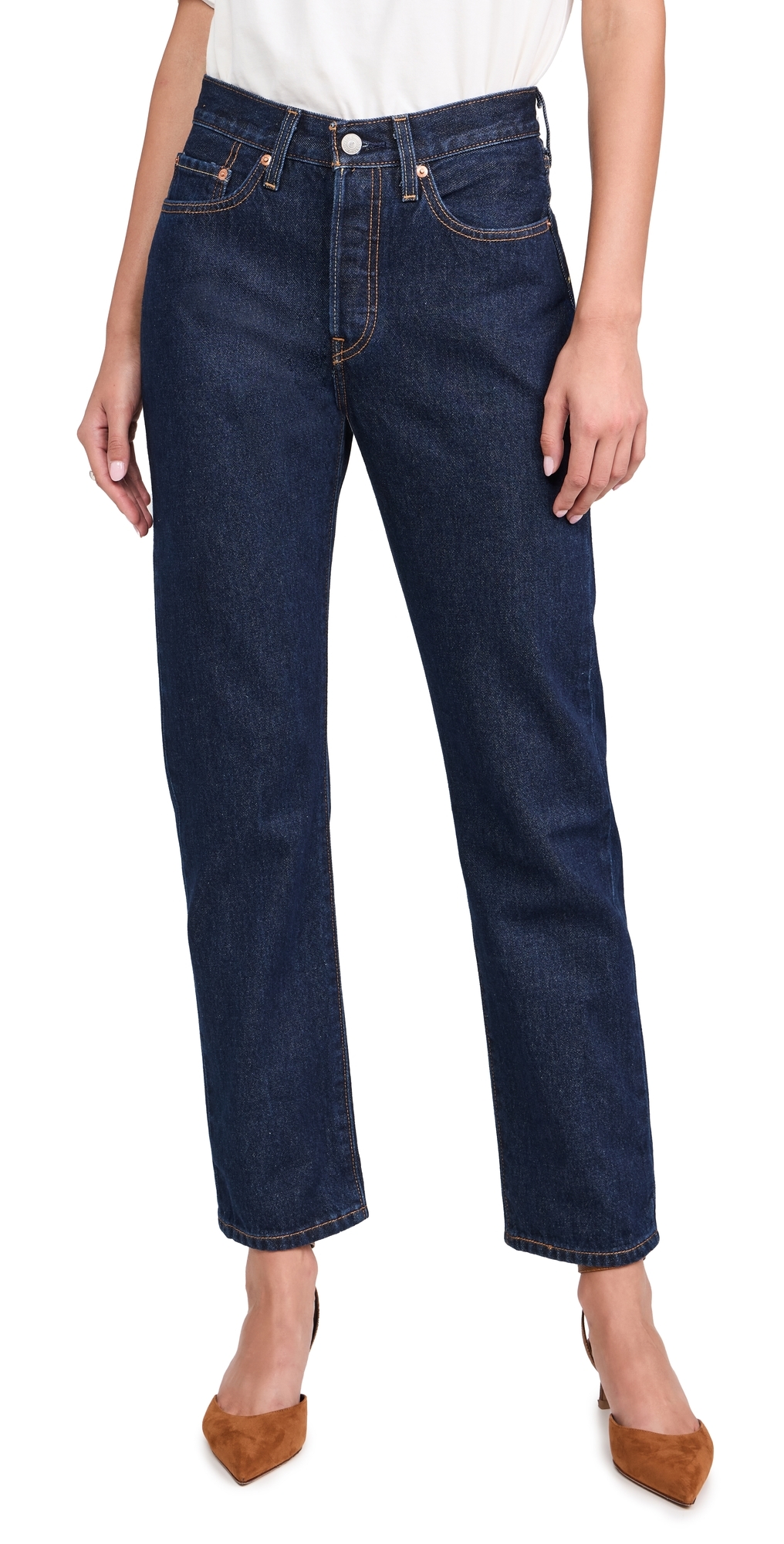 LEVI'S 501 Straight Leg Jeans - Deep Breath | Editorialist